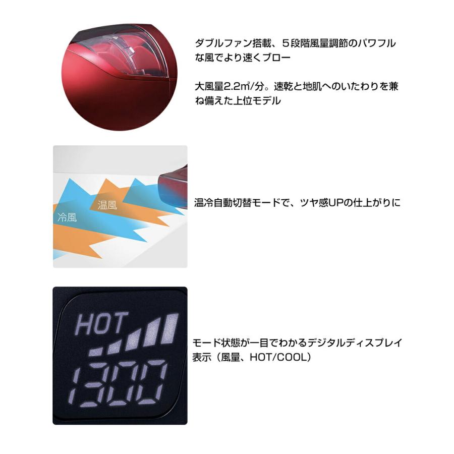 コイズミ ダブルファンドライヤー モンスター KHD-W900 スカルプケア 小泉成器 KOIZUMI ヘアー 髪 MONSTER KHD-W900K : エスケンショッピング - 通販 ...