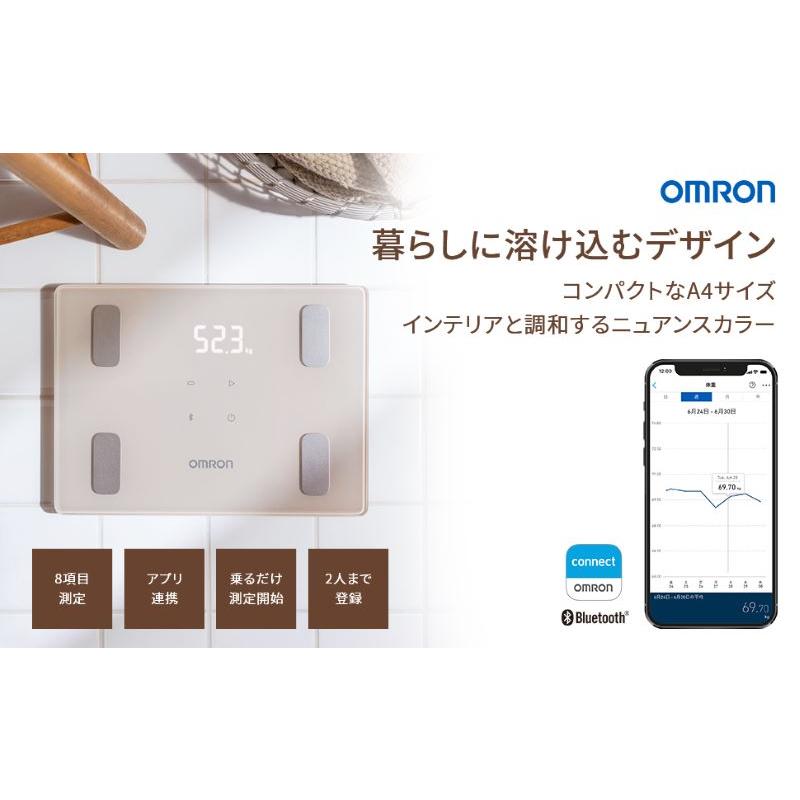 オムロン 体重体組成計 KRD-408T omron 体重計 体組成計 スマホ連携Bluetooth iPhone Android アプリ管理 オムロンコネクト 体脂肪測定 骨格筋 : エス ...