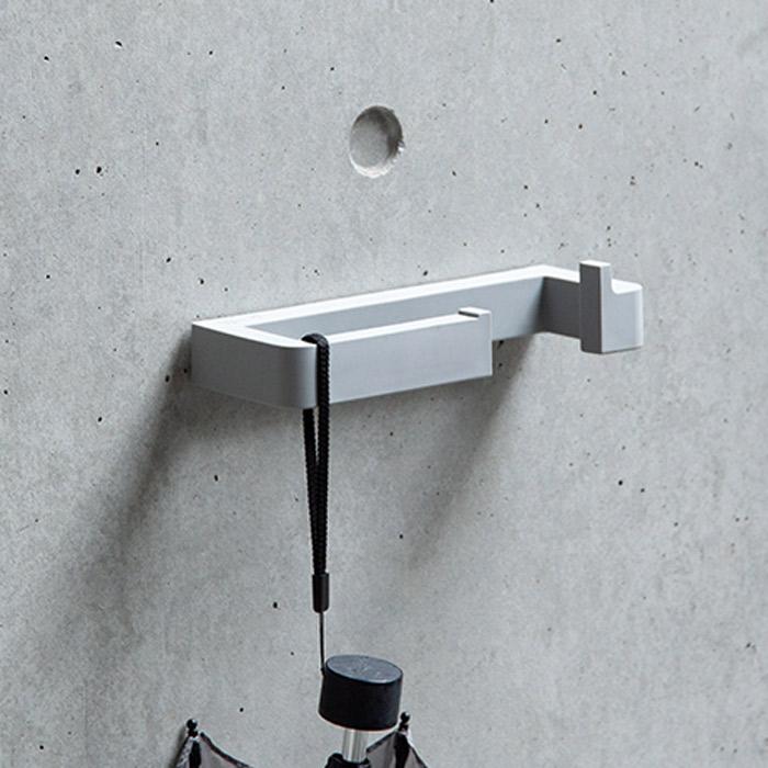 エントランスフック 玄関 多目的 フック アルミ 傘掛け リードフック vik グレー 幅200×奥行75×高さ39mm 1台単位 森田アルミ ...