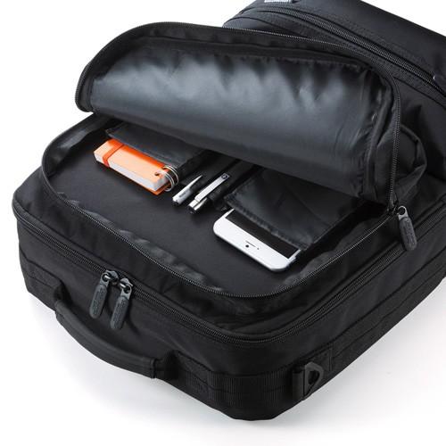 SANWA SUPPLY（サンワサプライ） 訳あり新品 ビジネスバッグ 3WAY 縦型