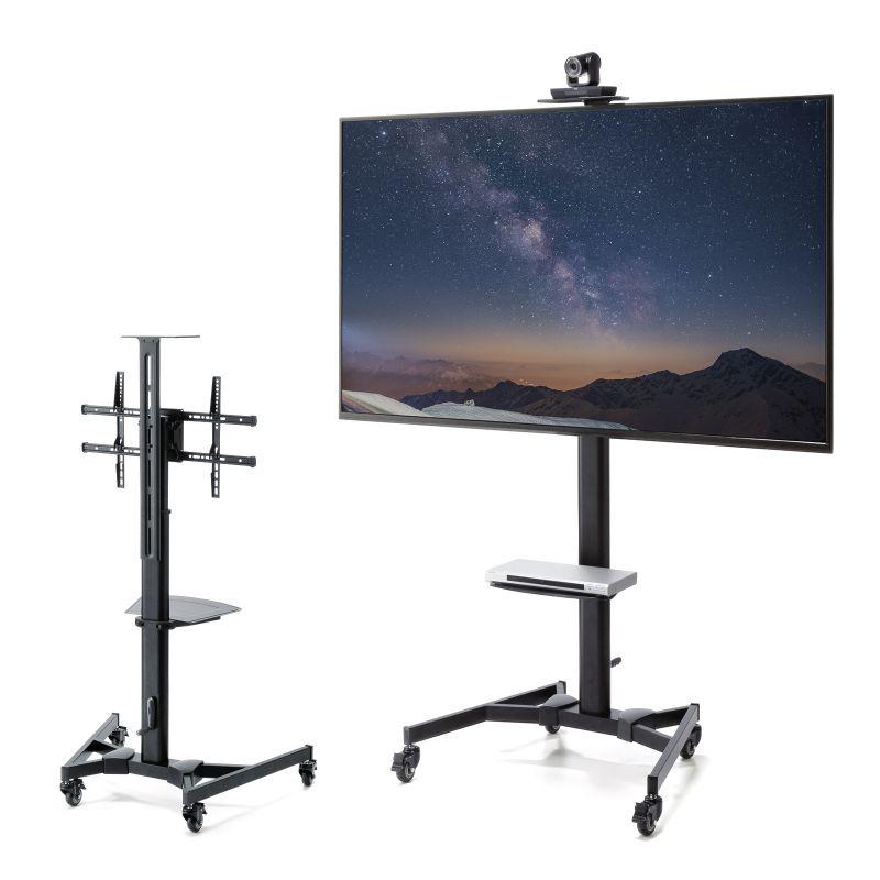SANWA SUPPLY 訳あり新品 テレビスタンド 65型/75型対応 ハイタイプ キャスター付 カメラ台付 手動上下昇降 縦・ CR-PL61BK サンワサプライ 外装に傷・汚れあり ...