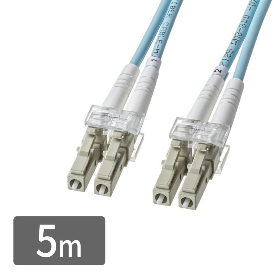 訳あり新品 OM3 光ファイバケーブル 5m アーマードメガネ型 マルチOM3 LC×2-LC×2 HKB-AMOM3LCLC-05 サンワサプライ 外装に傷・汚れあり :EES-HKB ...