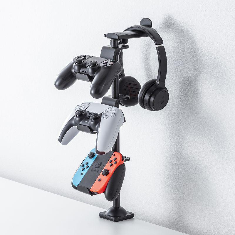 SANWA SUPPLY 訳あり新品 ゲームコントローラースタンド クランプ固定 ゲームパッドスタンド ヘッドホンスタン・ JY-STN2BK サンワサプライ 外装に傷・汚れあり : イー ...
