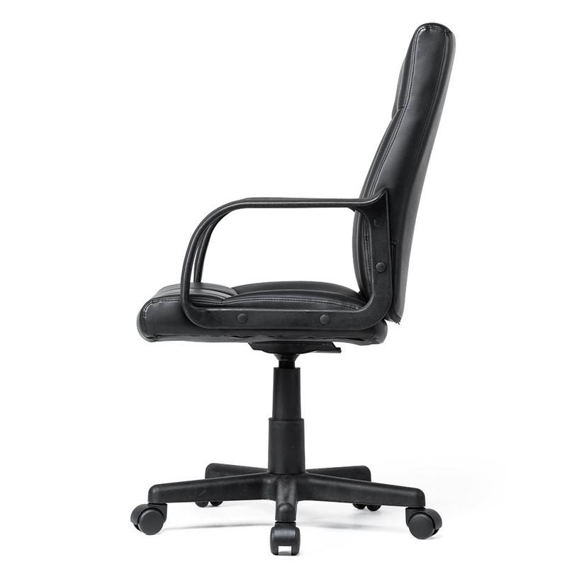 イーサプライ オフィスチェア レザーチェア 肘掛け クッション ミドルバック 背もたれ 高さ調整 書斎 キャスター EEX-CH80 : イーサプライ ヤフー店 - 通販 - Yahoo!ショッピング