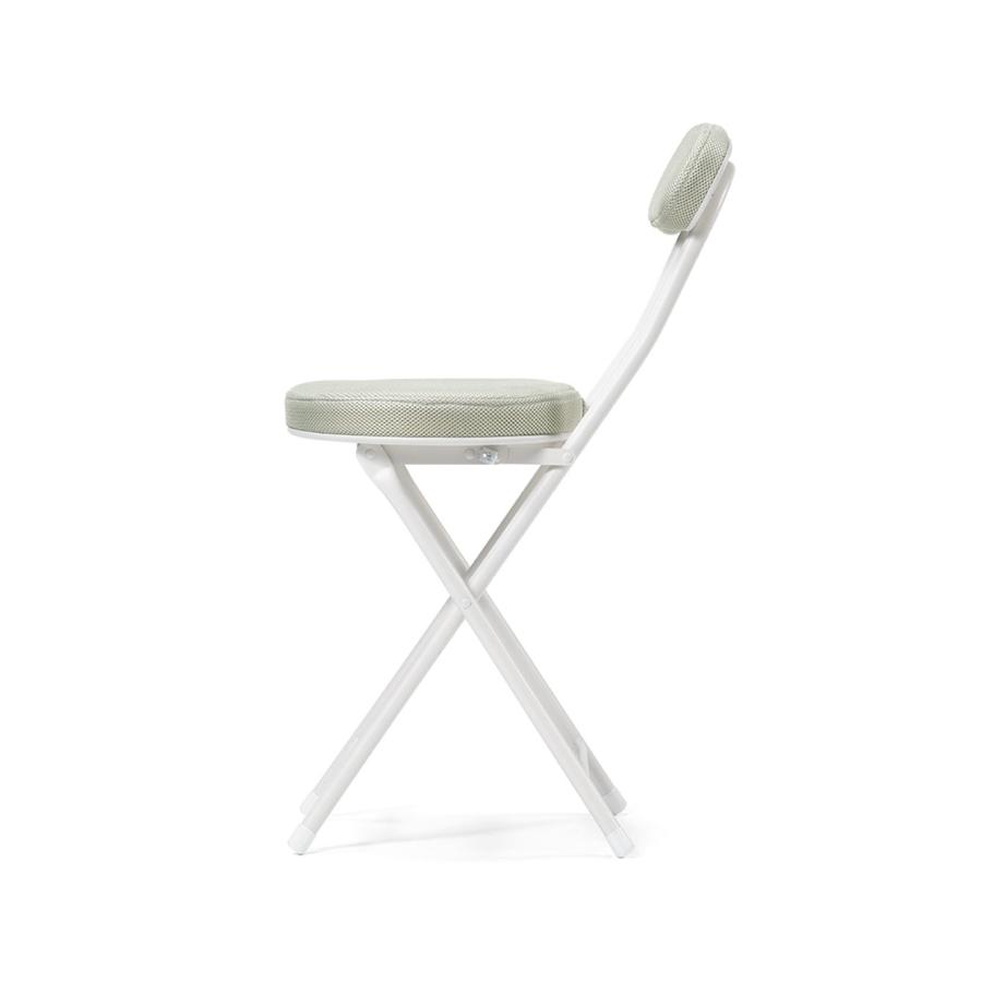 イーサプライ 折りたたみチェア パイプ椅子 背もたれ メッシュ 座面高47cm スリム 軽量 クッション 持ち運び キッチン 完成品 スツール EEX-CHM03 : イーサプライ ヤフー店 ...
