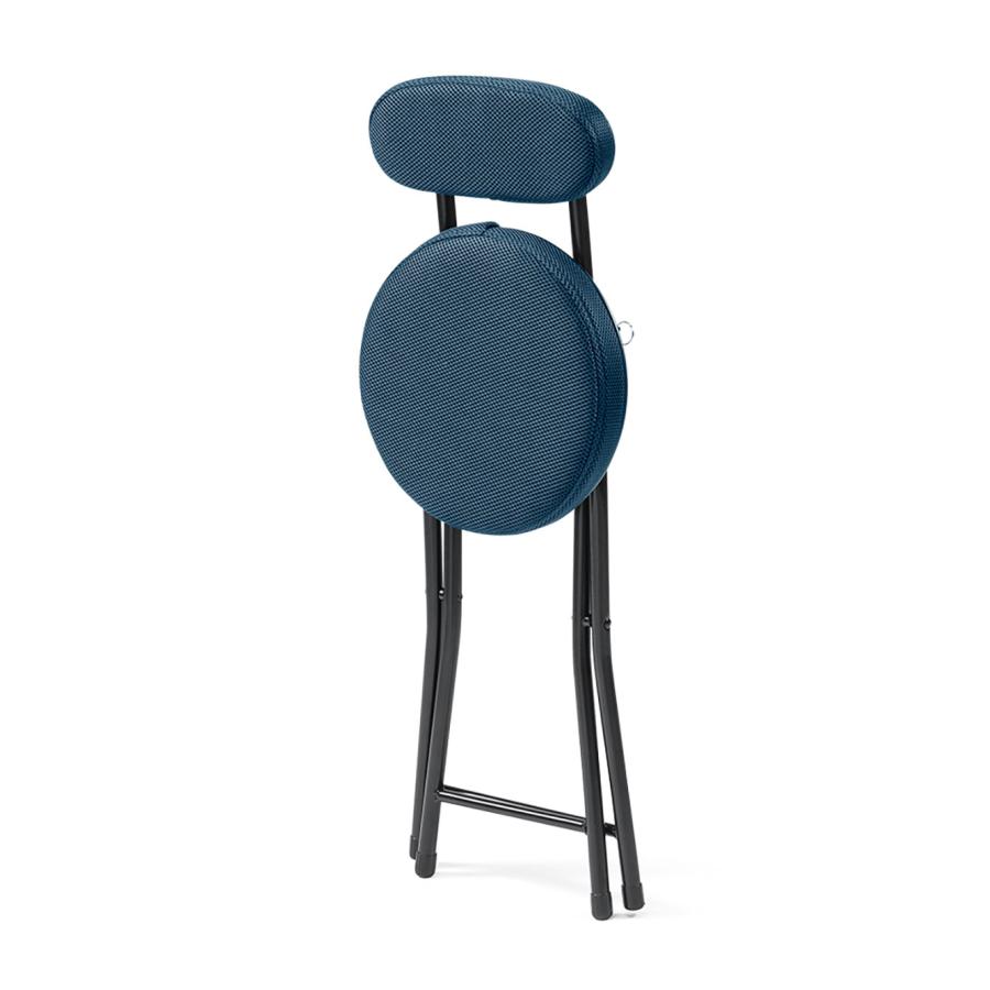 イーサプライ 折りたたみチェア パイプ椅子 背もたれ メッシュ 座面高47cm スリム 軽量 クッション 持ち運び キッチン 完成品 スツール EEX-CHM03 : イーサプライ ヤフー店 ...