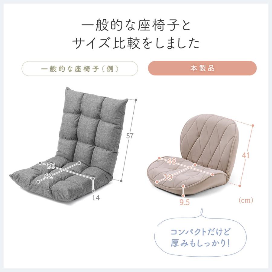 座椅子 コンパクト リクライニング クッション 背もたれ おすすめ かわいい おしゃれ EEX-CHSD04Z :EEX-CHSD04Z:イーサプライ ヤフー店 - 通販 - Yahoo!ショッピング