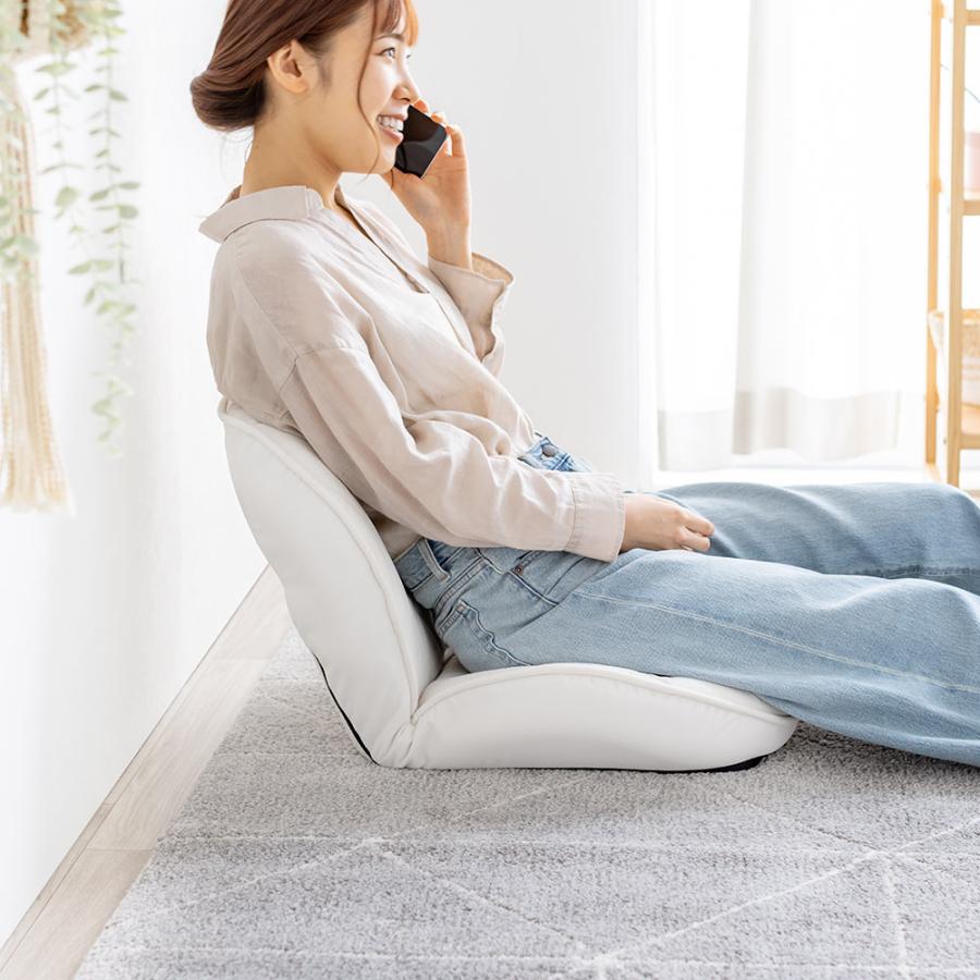 座椅子 コンパクト リクライニング クッション 背もたれ おすすめ かわいい おしゃれ EEX-CHSD04Z :EEX-CHSD04Z:イーサプライ ヤフー店 - 通販 - Yahoo!ショッピング