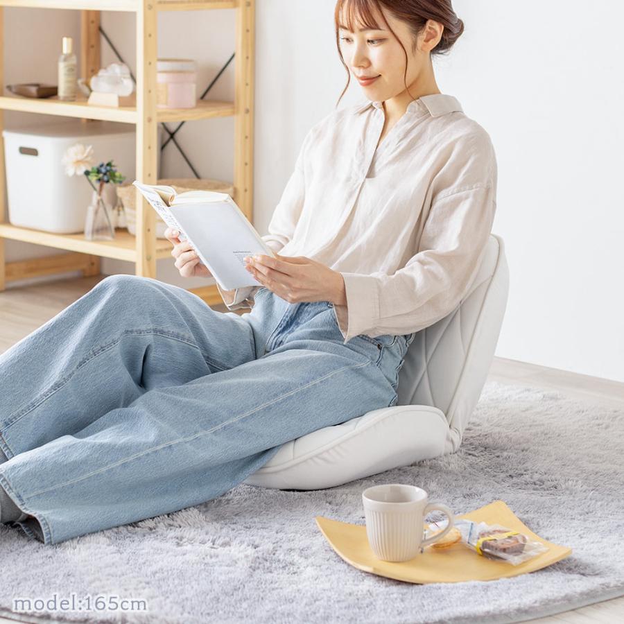 座椅子 コンパクト リクライニング クッション 背もたれ おすすめ かわいい おしゃれ EEX-CHSD04Z :EEX-CHSD04Z:イーサプライ ヤフー店 - 通販 - Yahoo!ショッピング