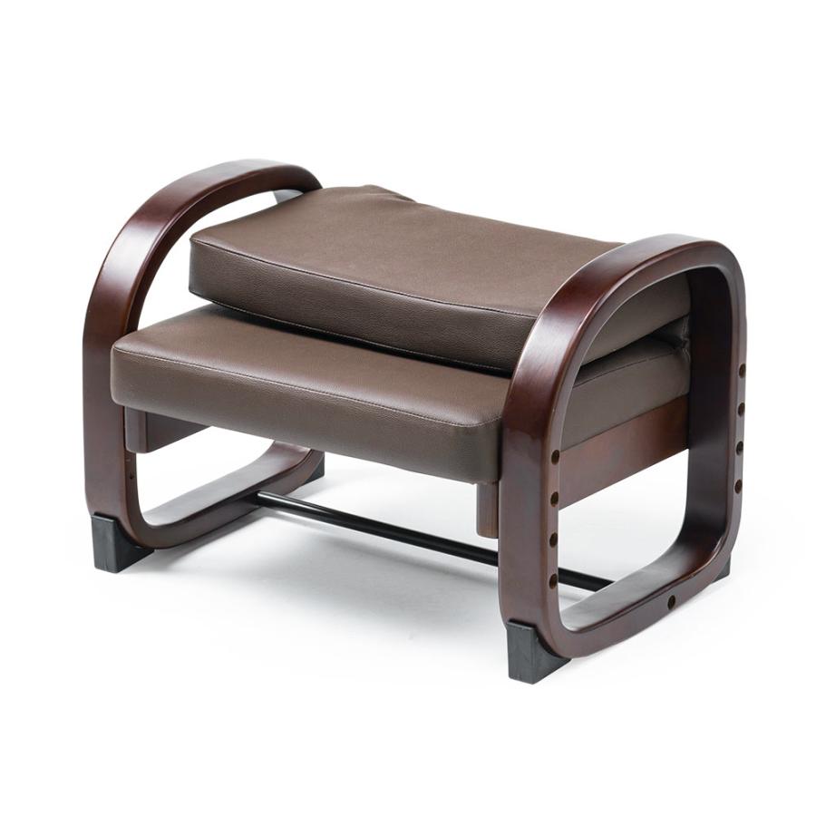 イーサプライ（e-supply） 高齢者 高座椅子 折りたたみ 高さ調整 組立て不要 コンパクト 和室 ロータイプ おしゃれ 敬老の日 プレゼント EEX-CHSN04BR : イーサプライ ...