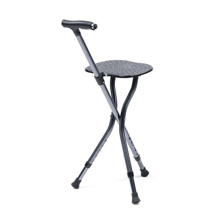 イーサプライ ステッキチェア 携帯 軽量 ゴルフ アウトドア 折りたたみ 三脚 高さ調整 LED EEX-CHST01 : イーサプライ ヤフー店 - 通販 - Yahoo!ショッピング