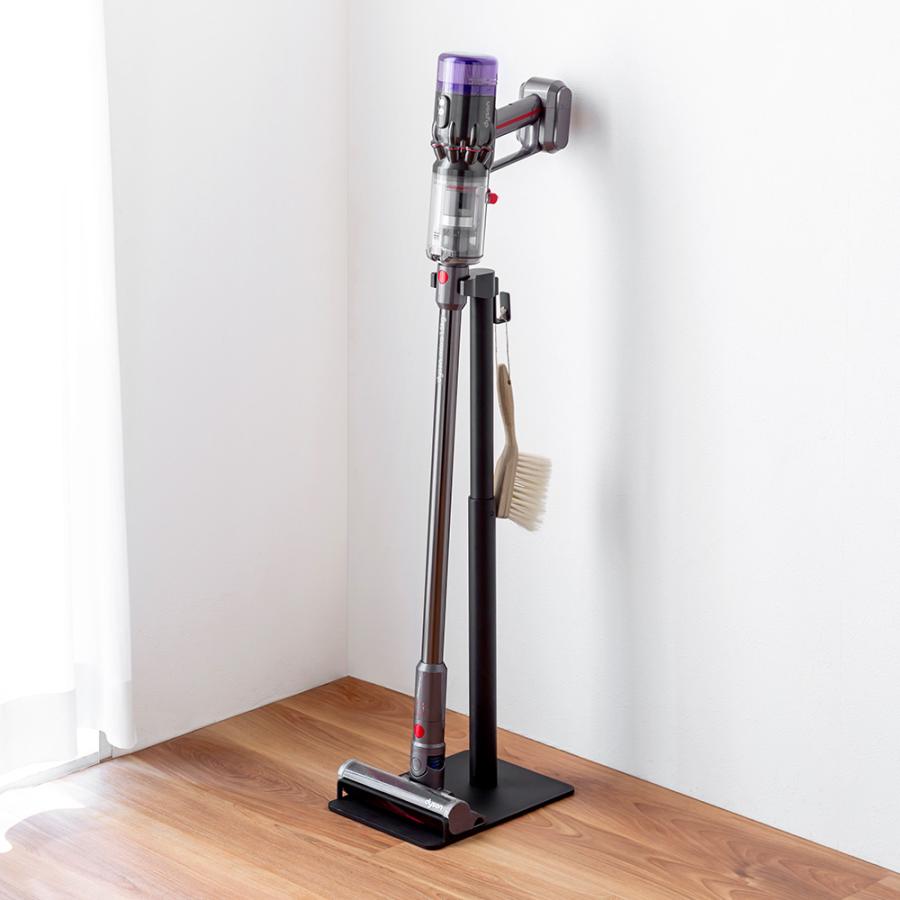 イーサプライ（e-supply） 掃除機スタンド スティッククリーナースタンド 掃除機立て コードレス掃除機 汎用 簡単組立 立てかけ アタッチメント付属品 安定感 EEX-CLST04 ...