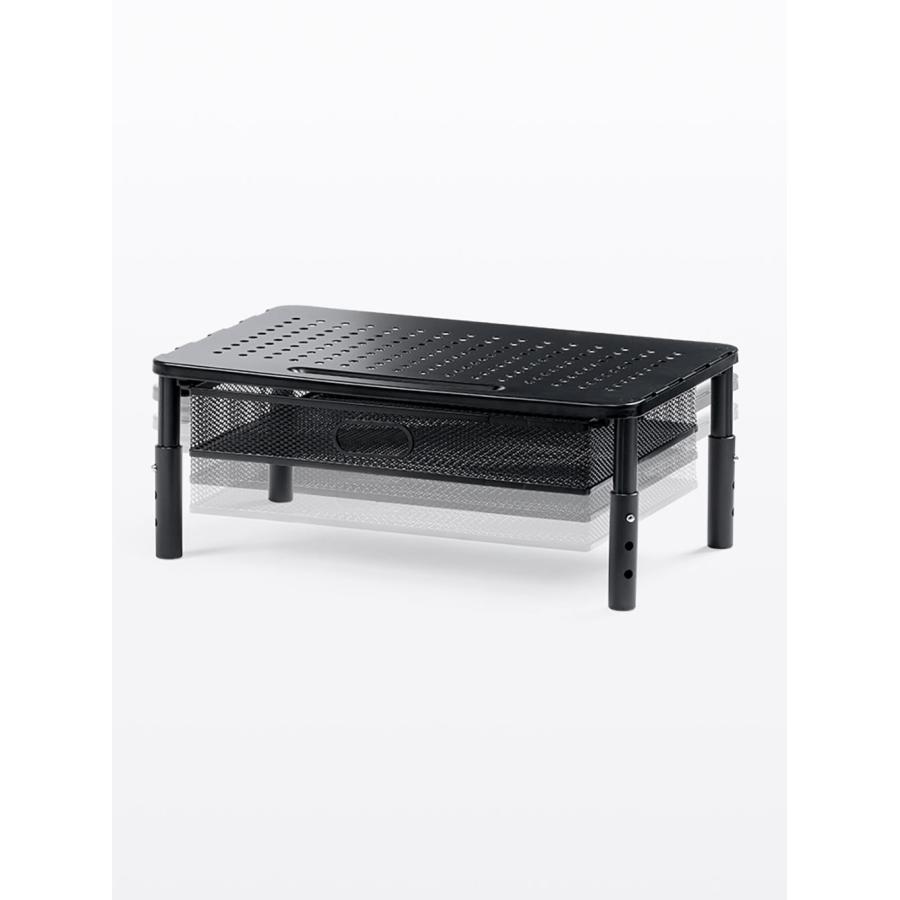 イーサプライ モニター台 幅37cm 高さ調整 引き出し付 机上ラック A4用紙収納 机上 卓上 スチール 小型 EEX-DES24 : イーサプライ ヤフー店 - 通販 - Yahoo!ショッピング