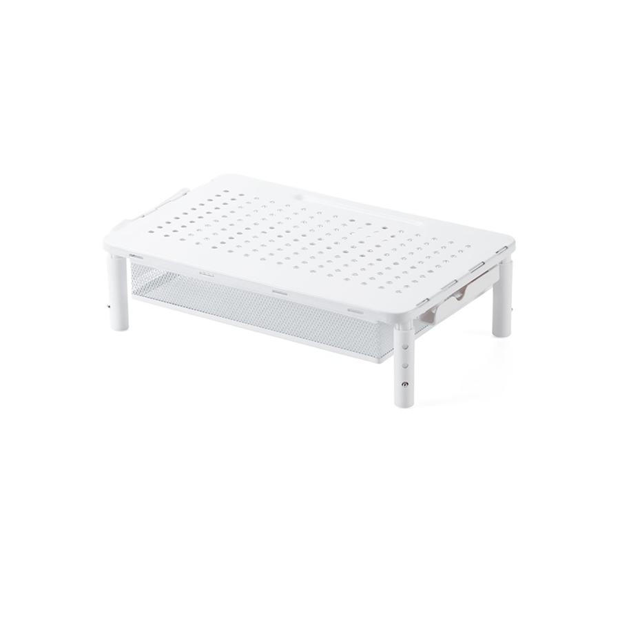 イーサプライ モニター台 幅37cm 高さ調整 引き出し付 机上ラック A4用紙収納 机上 卓上 スチール 小型 EEX-DES24 : イーサプライ ヤフー店 - 通販 - Yahoo!ショッピング