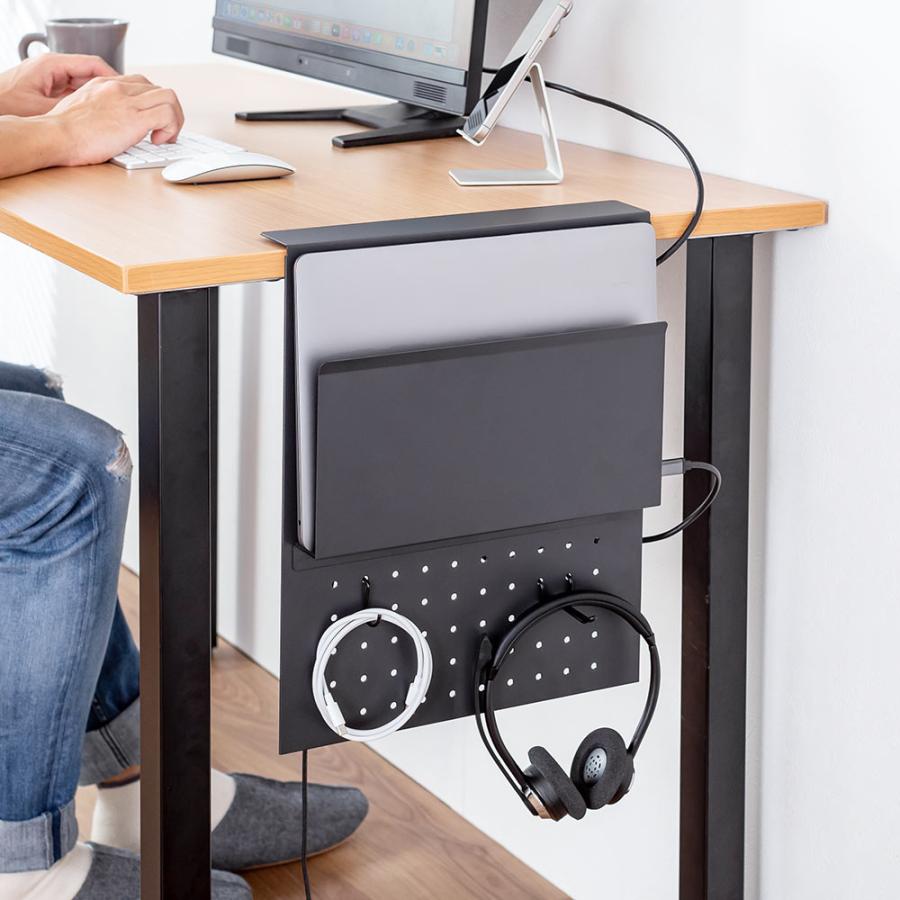 イーサプライ デスクサイドホルダー 収納 クランプ デスクサイドポケット デスク横 ラック ブラック EEX-DESA11BK : イーサプライ ヤフー店 - 通販 - Yahoo!ショッピング