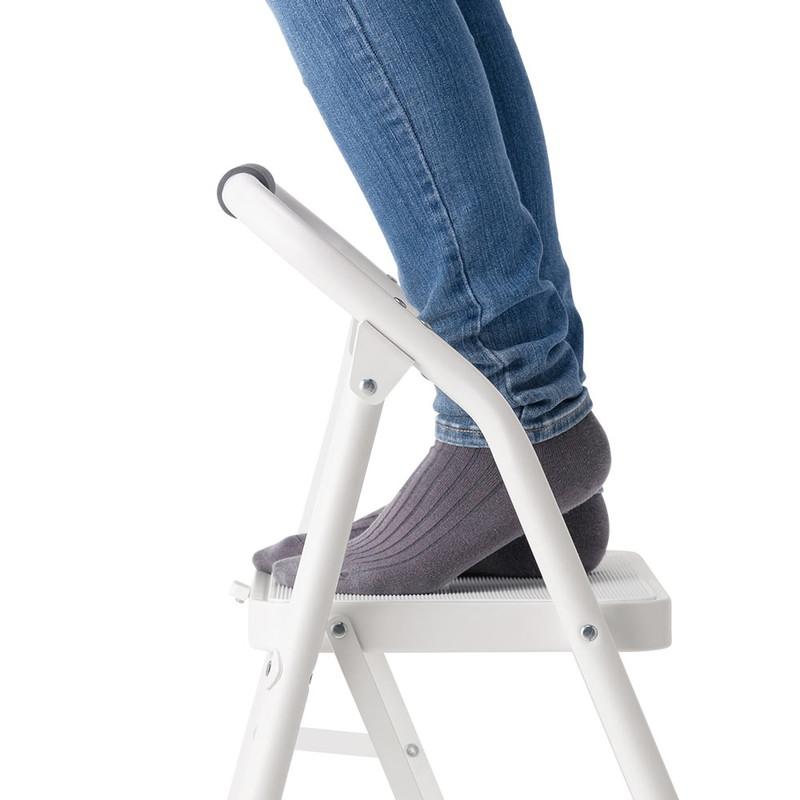 イーサプライ 踏み台 2段 脚立 折りたたみ ステップ 取っ手付 ブラック ホワイト 幅広ステップ トラック 昇降設備 荷台昇降 耐荷重150kg EEX-KYA15 : イーサプライ ヤフー ...