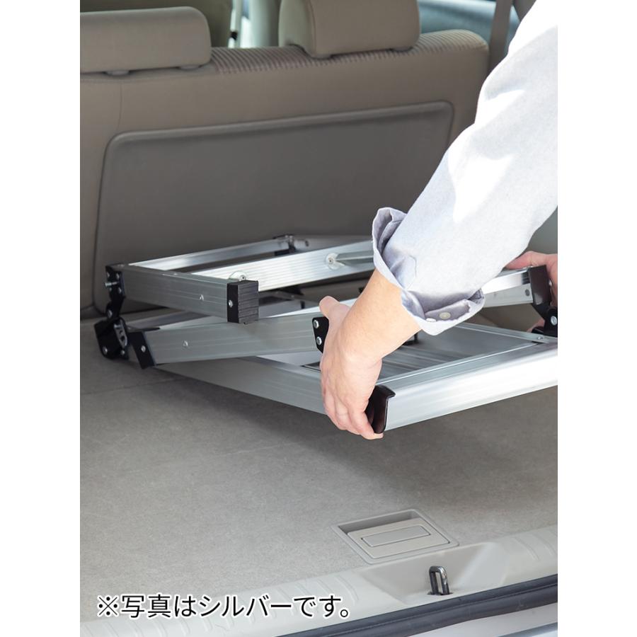 イーサプライ 足場台 脚立 76cm 幅広 ワイド 洗車台 SUV アルミ 軽い 折りたたみ 洗車 耐荷重150kg 完成品 ブラック EEX-KYA20BK : イーサプライ ヤフー店 ...