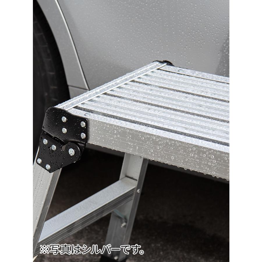 イーサプライ 足場台 脚立 76cm 幅広 ワイド 洗車台 SUV アルミ 軽い 折りたたみ 洗車 耐荷重150kg 完成品 ブラック EEX-KYA20BK : イーサプライ ヤフー店 ...