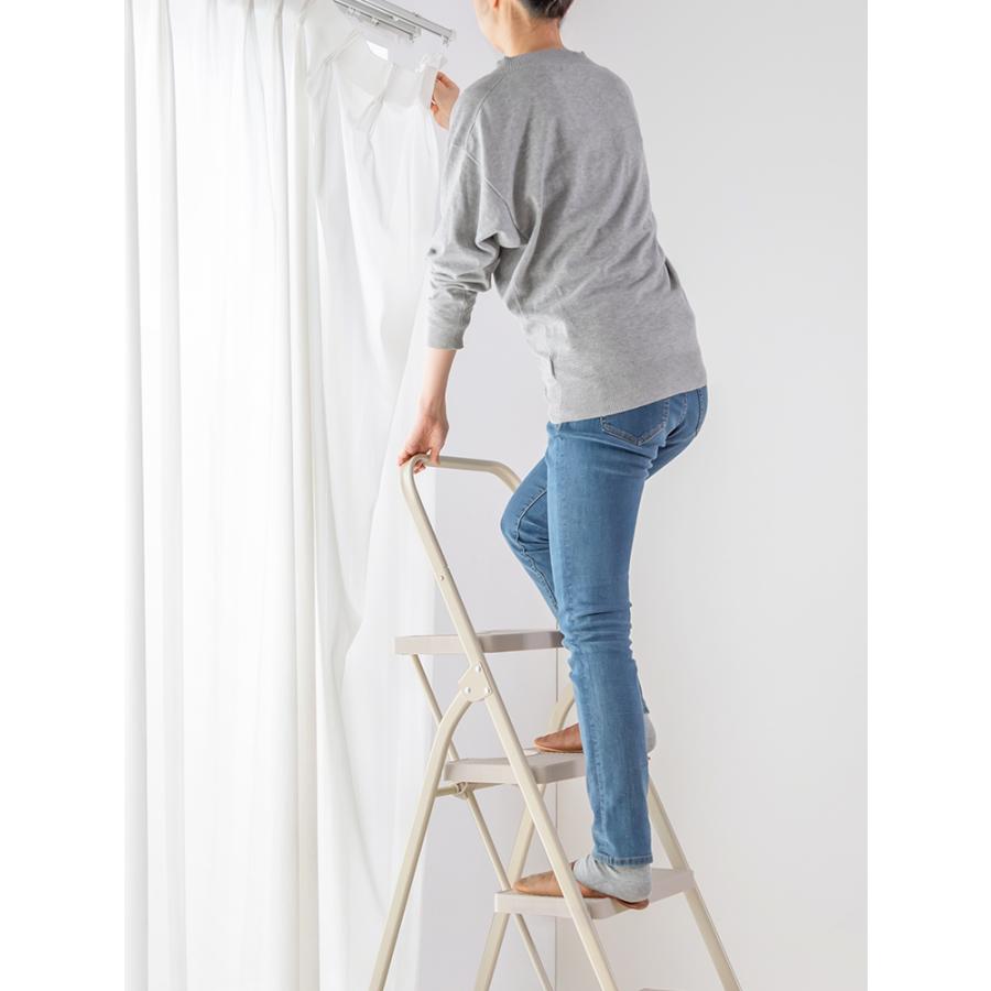 イーサプライ 脚立 踏み台 5段 折りたたみ スリム 腰掛け 洗車 脚キャップ ベージュ おしゃれ EEX-KYA26BG : イーサプライ ヤフー店 - 通販 - Yahoo!ショッピング