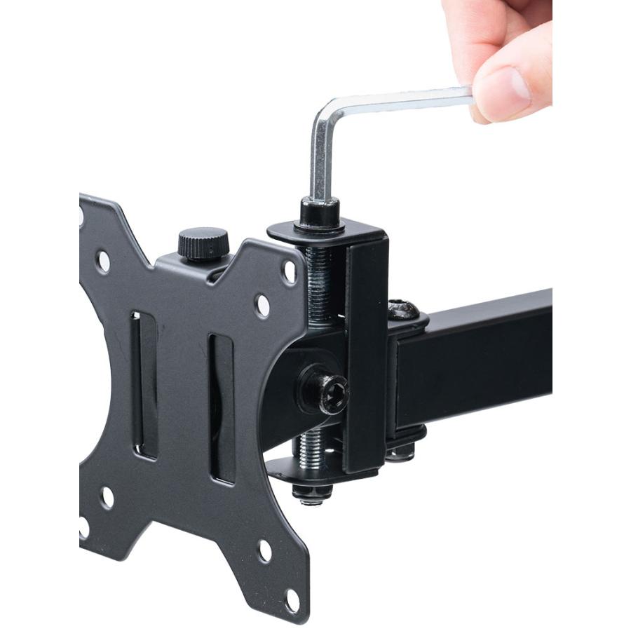 イーサプライ モニターアーム 3画面 クランプ 左右 前後 ポール 縦画面 VESA グロメット EEX-LABST01BK : イーサプライ ヤフー店 - 通販 - Yahoo!ショッピング