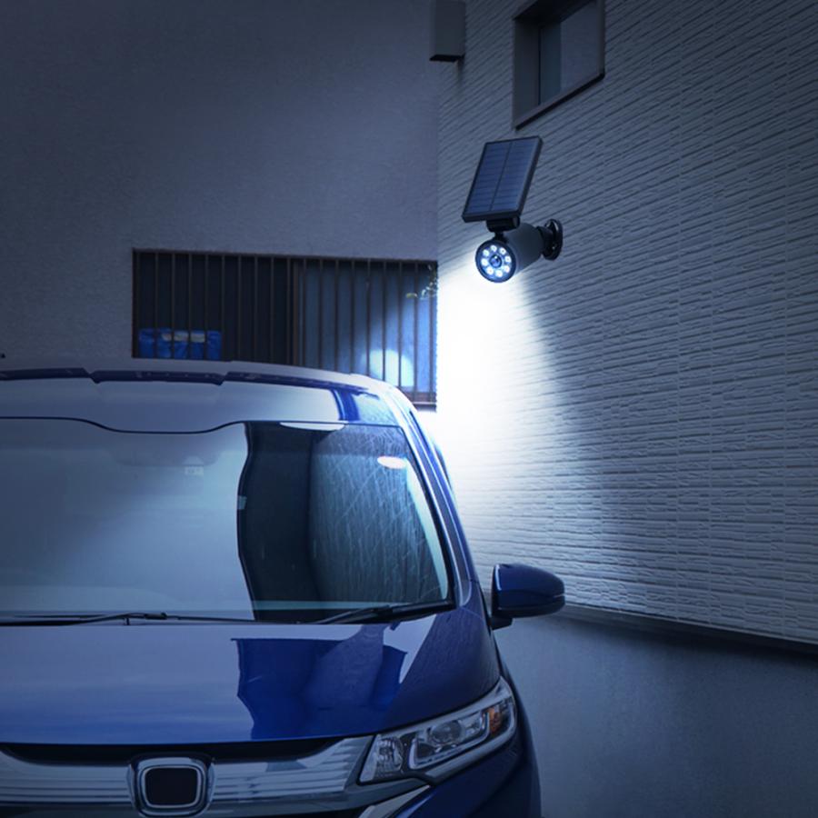 ソーラーライト 屋外 ダミーカメラ型 明るい 太陽光 防水 LEDライト 人感 玄関 カーポート 節電 防犯 EEX-LEDSRSL02BK :EEX-LEDSRSL02BK:イーサプライ ...