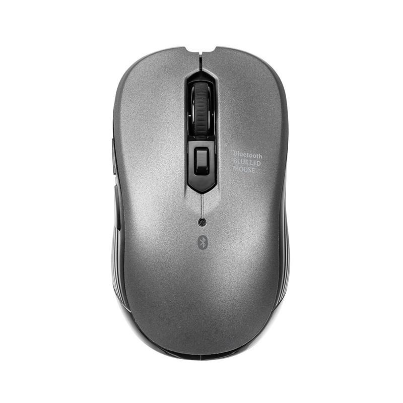 イーサプライ ワイヤレスマウス Bluetooth 多ボタン ブルーLED モバイル 電池 iPad Android Mac Windows ガンメタ EEX-MABT158GM : イー ...