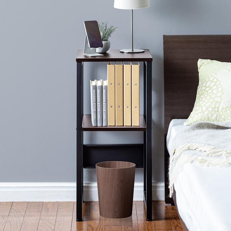 イーサプライ 電話台 FAX 受付 脇机 置台 マルチスタンド コンパクト 2段 ダークブラウン ウォーターサーバー台 ウォーターサーバーラック EEX-PRJS01DBR-2 : イー ...