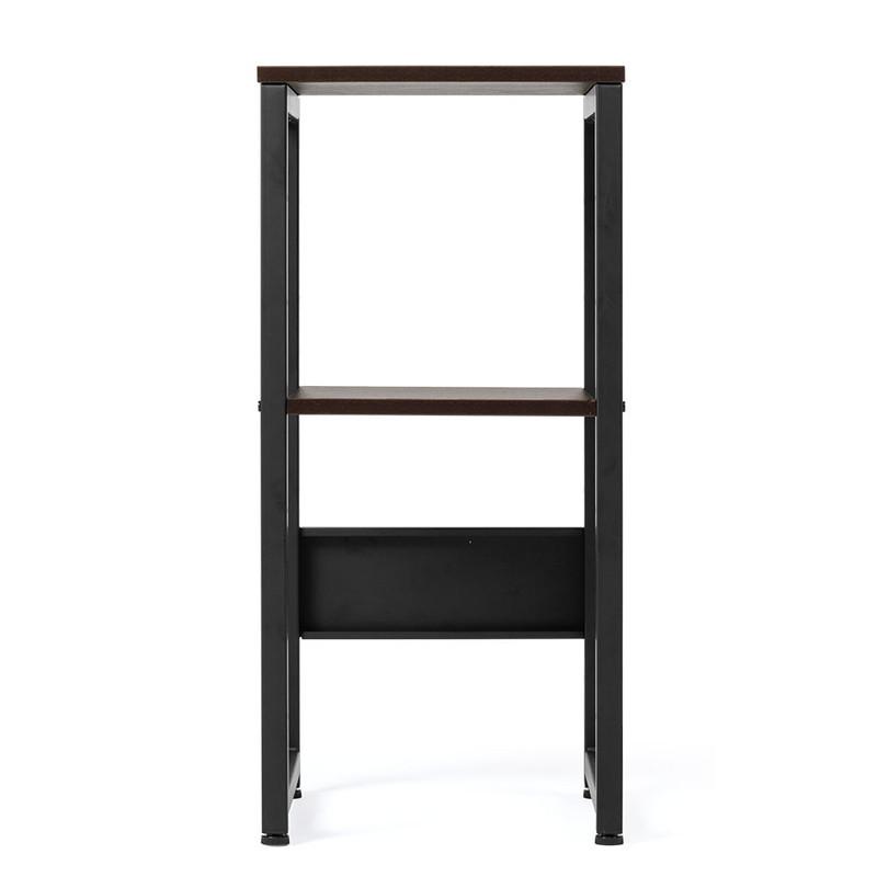 イーサプライ 電話台 FAX 受付 脇机 置台 マルチスタンド コンパクト 2段 ダークブラウン ウォーターサーバー台 ウォーターサーバーラック EEX-PRJS01DBR-2 : イー ...