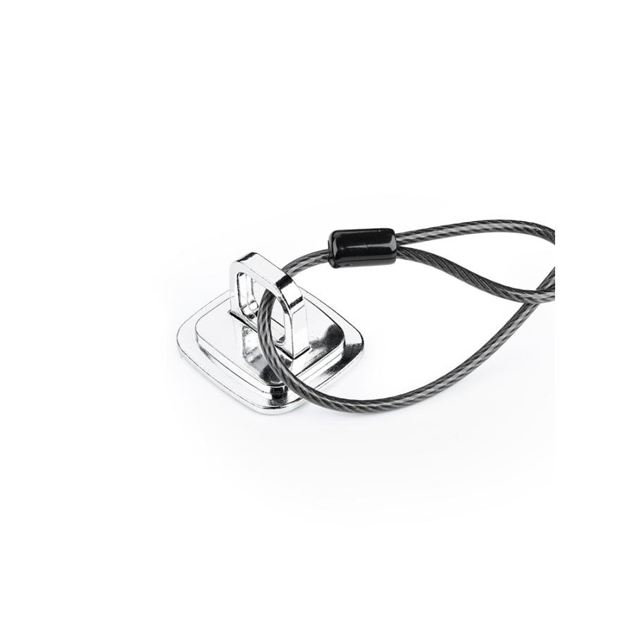 イーサプライ（e-supply） セキュリティワイヤー固定金具 ネジ 両面テープ 鍵 ロック アンカーベース タブレット iPad モニター ノートパソコン EEX-SLP01 : イー ...