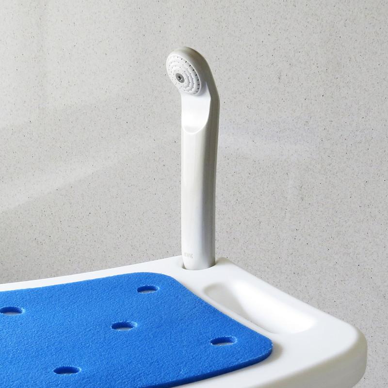 イーサプライ 在庫限り シャワーチェア 介護 風呂 イス 軽量 アルミ 高さ41cm 高さ変更機能なし 安定 耐荷重100kg シャワースタンド付 敬老の日 プレゼント EEX-SUPA16 ...