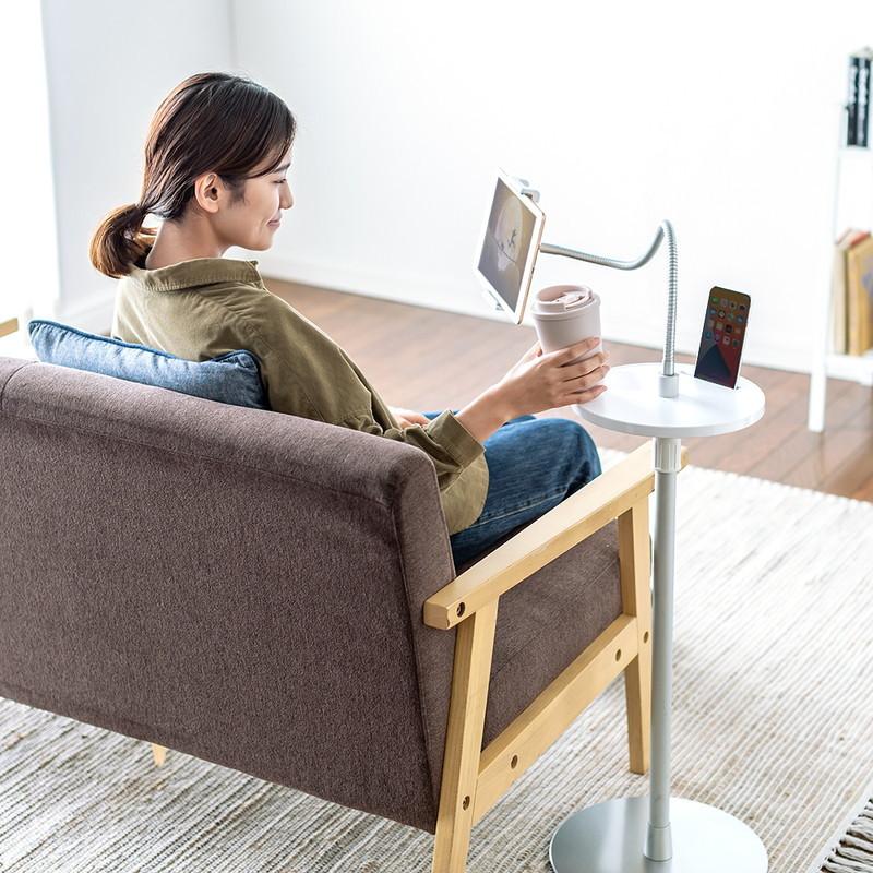 イーサプライ タブレットアームスタンド 床置き フレキシブルアーム 高さ・角度調整可 金属 iPad スマホ EEX-TABS04 : イーサプライ ヤフー店 - 通販 - Yahoo!ショッピング