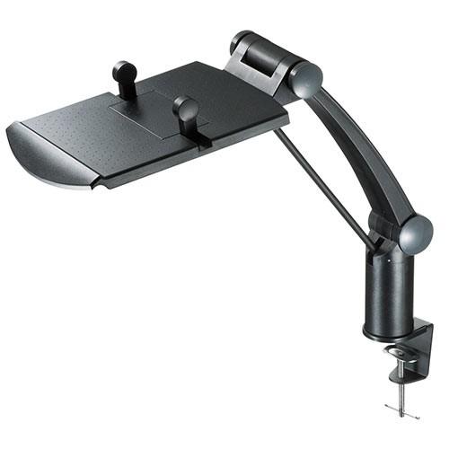 イーサプライ（e-supply） 電話台 アーム オフィス 回転 高さ調節 テレフォンアーム スタンド ハイタイプ クランプ式 ブラック EEX-TLA01BK : イーサプライ ヤフー店 ...