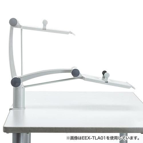 イーサプライ（e-supply） 電話台 アーム オフィス 回転 高さ調節 テレフォンアーム スタンド ハイタイプ クランプ式 ブラック EEX-TLA01BK : イーサプライ ヤフー店 ...