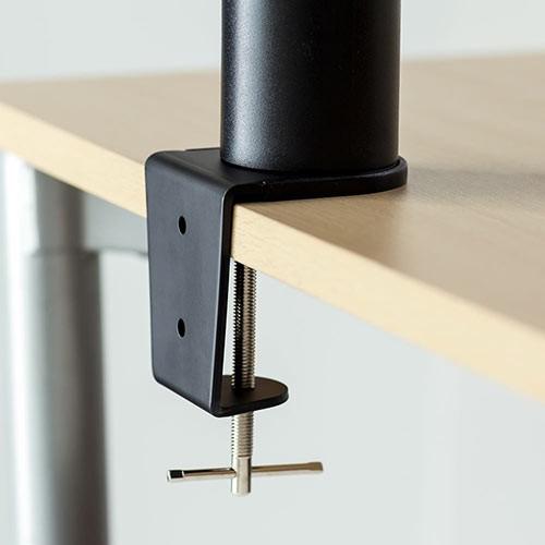 イーサプライ（e-supply） 電話台 アーム オフィス 回転 高さ調節 テレフォンアーム スタンド ハイタイプ クランプ式 ブラック EEX-TLA01BK : イーサプライ ヤフー店 ...