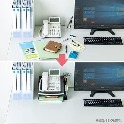 イーサプライ（e-supply） 電話台 テレフォンスタンド オフィス 机上 TEL台 白 EEX-TLA03W : イーサプライ ヤフー店 - 通販 - Yahoo!ショッピング