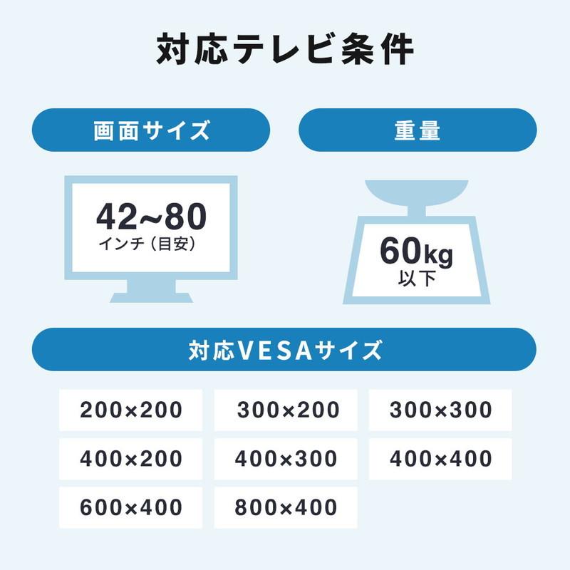 テレビ壁掛け金具 ダブルアーム TV 壁面取付 薄型 大型 コーナー ディスプレイ 角度調整 左右首振り 可動 42〜80インチ目安 EEX-TVKA022 :EEX-TVKA022:イー ...