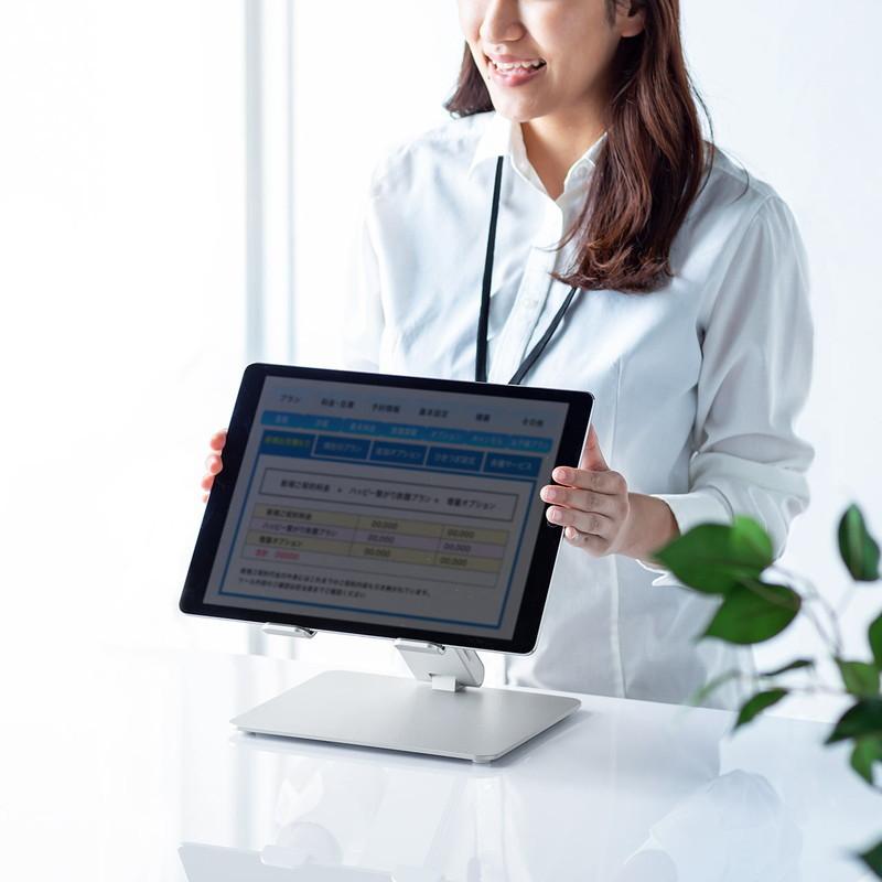 SANWA SUPPLY ノートパソコンスタンド アルミ タブレットスタンド 360度回転 アーム式 折りたたみ 放熱 EZ1-CR016 : イーサプライ ヤフー店 - 通販 - Yahoo ...