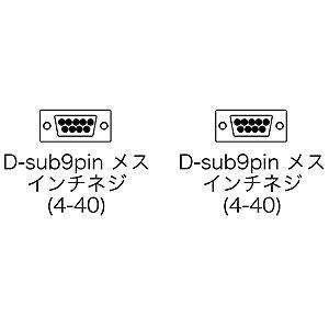 SANWA SUPPLY（サンワサプライ） RS-232Cケーブル インタリンク用 2m クロス結線 環境にやさしいエコタイプ KR ...