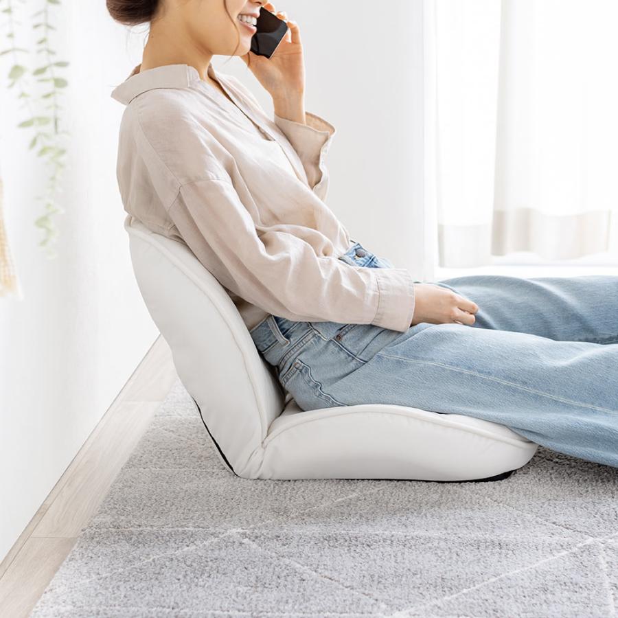 座椅子 こたつ コンパクト フロアチェア リクライニング クッション 背もたれ かわいい おしゃれ ダークブラウン EEX-CHSD04ZDB アウトレット : out-eex ...