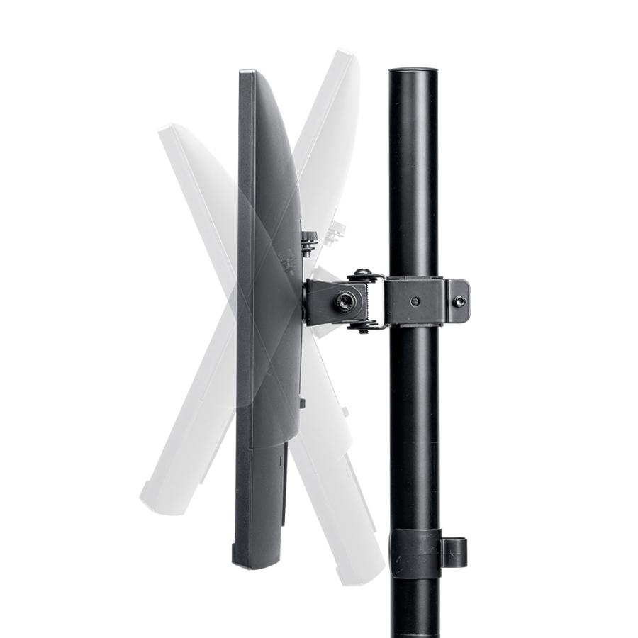 イーサプライ モニターアーム 2画面 デュアル 支柱 ロングポール クランプ式 グロメット式 VESA おすすめ out-EEX-LASS01BK アウトレット : イーサプライ ヤフー店 ...