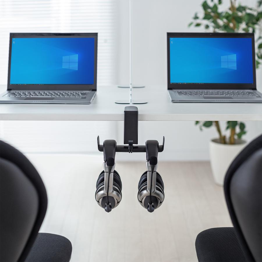 SANWA SUPPLY ヘッドホンフック 回転式 ダブルタイプ 2個掛け可能 ブラック PDA-STN19BK サンワサプライ : イーサプライ ヤフー店 - 通販 - Yahoo!ショッピング