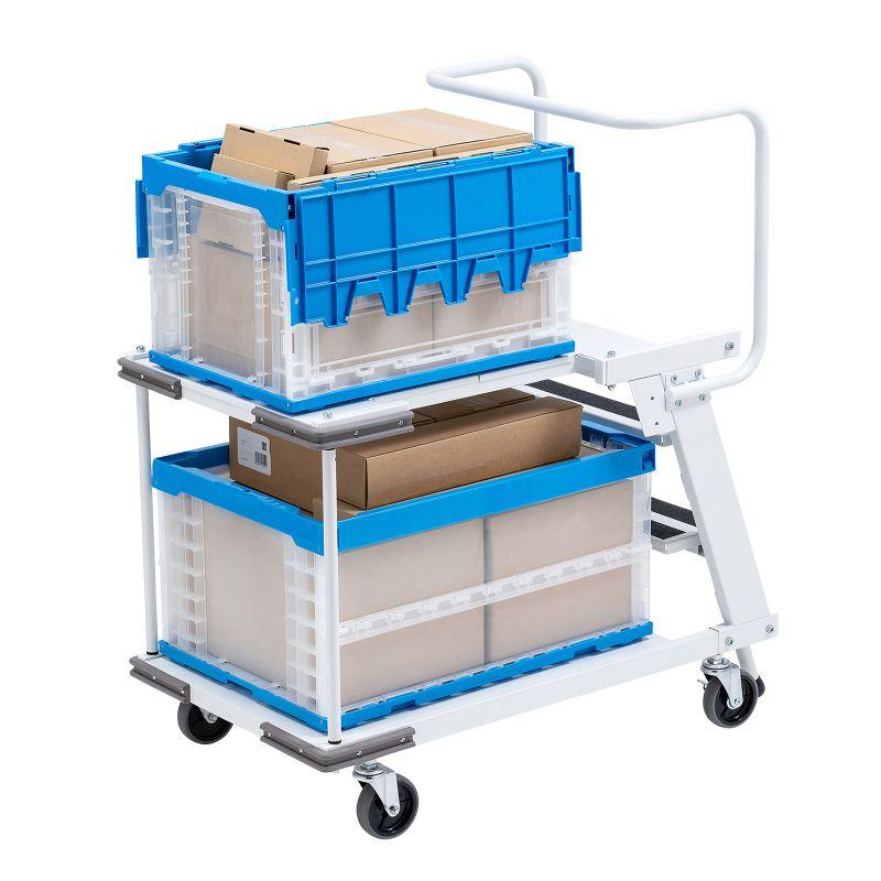 ステップ付きピッキングカート RAC-FA7 サンワサプライ 代引き不可 個人様宅への配送不可 : rac-fa7 : イーサプライ ヤフー店 - 通販 - Yahoo!ショッピング