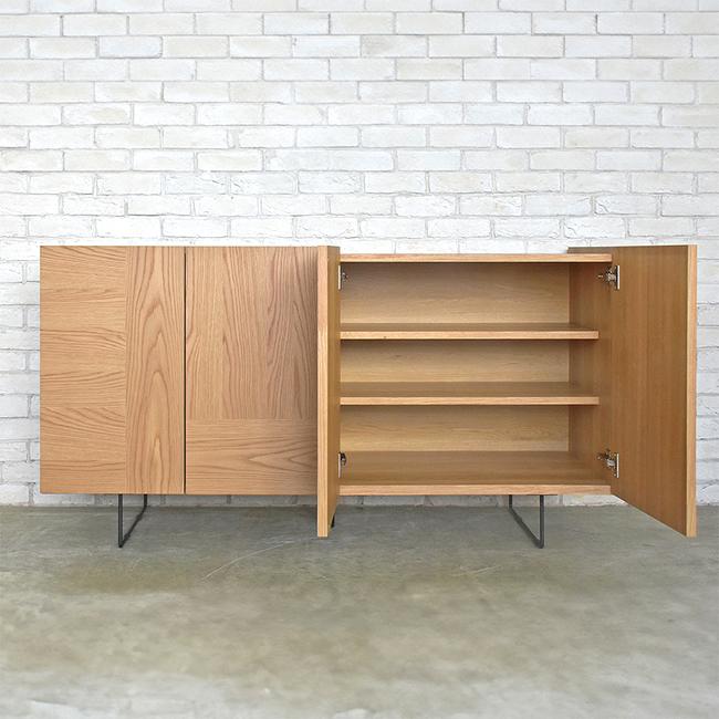 GART サイドボード rt 150 チェスト キャビネット ルト リビングボード ガルト 扉 収納 スチール デザイン シンプル : et-style - 通販 - Yahoo!ショッピング