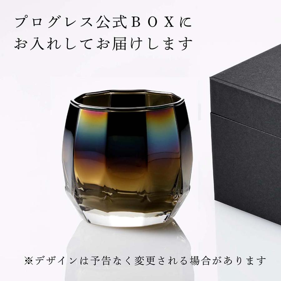 PROGRESS プログレス Vertex Infinite グラスタンブラー 340ml 名入れ彫刻代込み 父の日 還暦祝い 高級 ブランド 正規品 オーロラ ロックグラス チタン加工 ...
