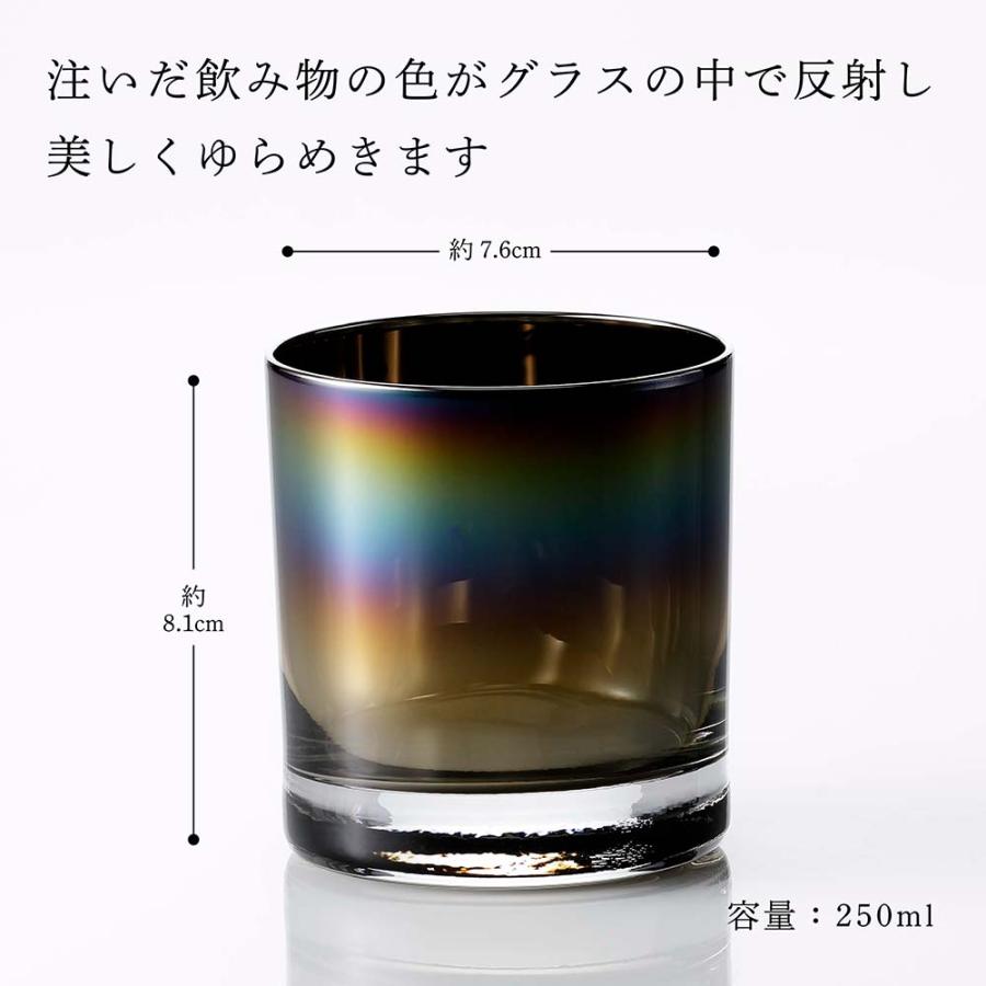 PROGRESS プログレス Bout Infinite ロックグラス 250ml 名入れ彫刻代込み 父の日 還暦祝い 退職祝い 高級 ブランド 正規品 オーロラ ウイスキー チタン加工 ...