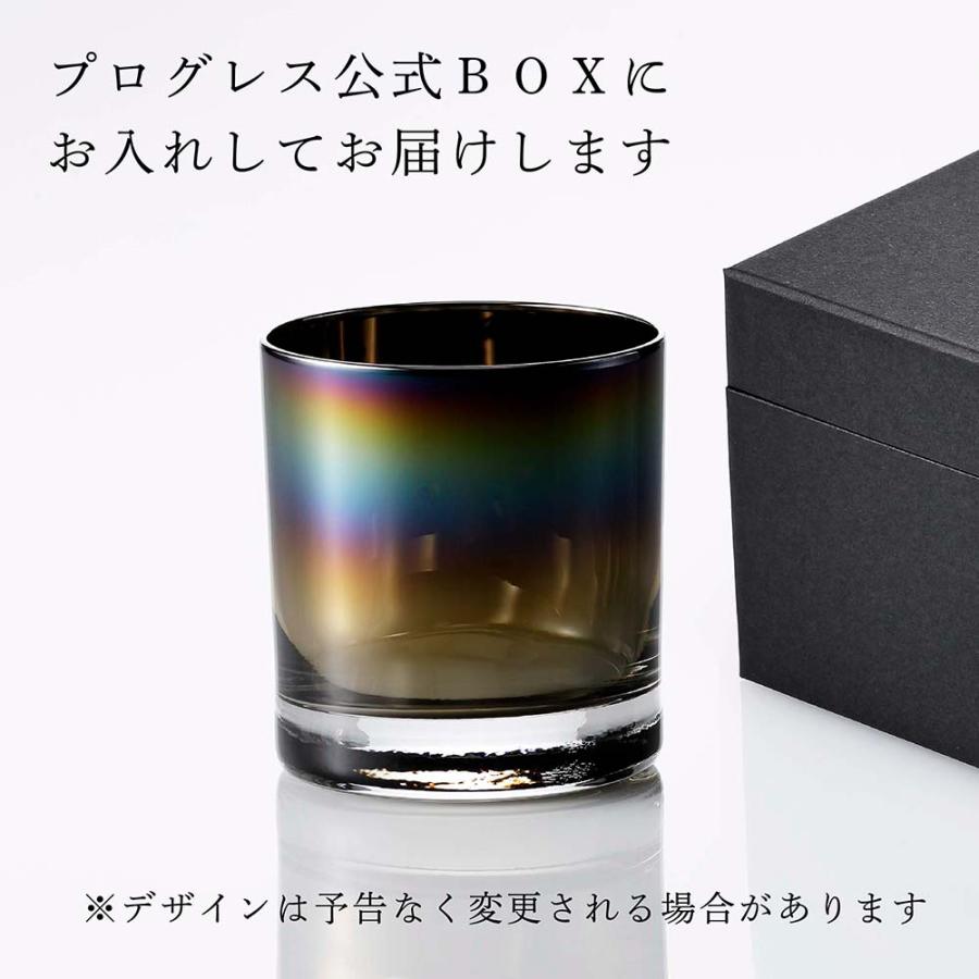PROGRESS プログレス Bout Infinite ロックグラス 250ml 名入れ彫刻代込み 父の日 還暦祝い 退職祝い 高級 ブランド 正規品 オーロラ ウイスキー チタン加工 ...