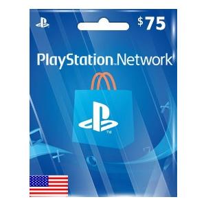 【メール通知】PlayStation Network Card $75 プレイステーション ネットワークカード 75ドル 北米ストア : 海外 ...