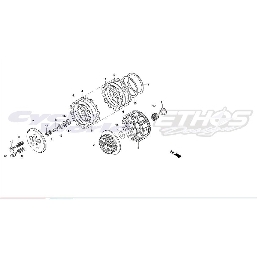 ホンダ 22201-KRN-670 ディスク,クラッチフリクション HRC ホンダレーシング : エトスデザイン - 通販 - Yahoo ...