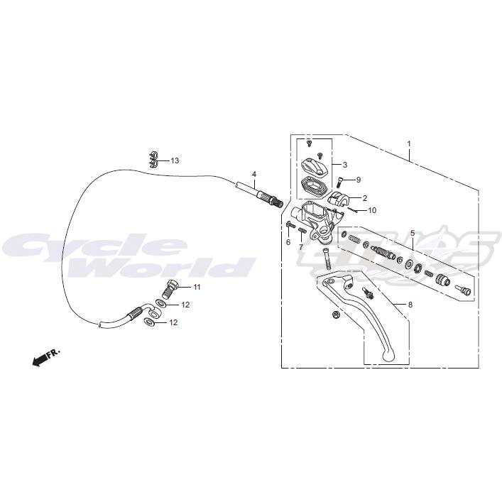 ホンダ（HONDA） 22880-NN4-N10 マスターシリンダーASSY,クラッチ RTL260R HRC ホンダレーシング : エトス ...