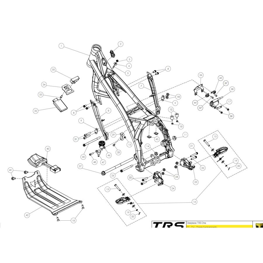 01005TR100 サブフレーム,フロント 左側（シルバー） TRRS ONE : エトスデザイン - 通販 - Yahoo!ショッピング
